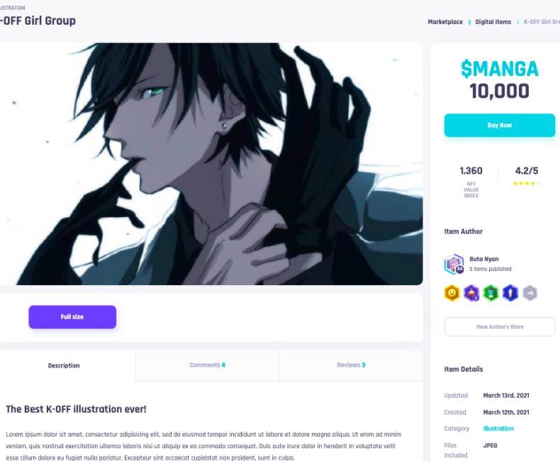 Manga NFT Value Index | by Elvin Li | Manga Token | Medium