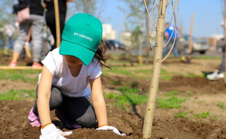 Kazakhstan has launched a massive project to plant one million trees ...
