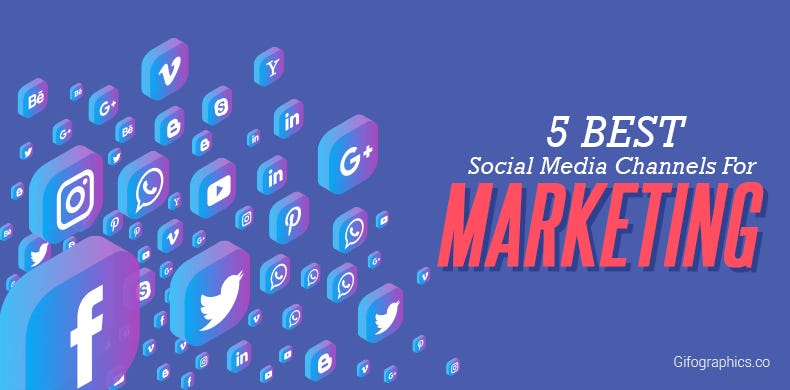 5 Best Social Media Channels for Marketing | by Gifographics | Medium