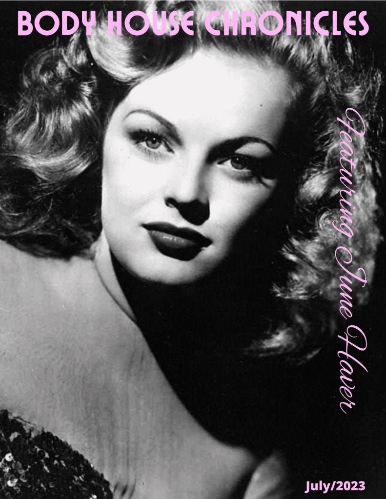 JUNE HAVER — #63 JULY/2023 BHC. FEATURED In The July/2023 Body House ...