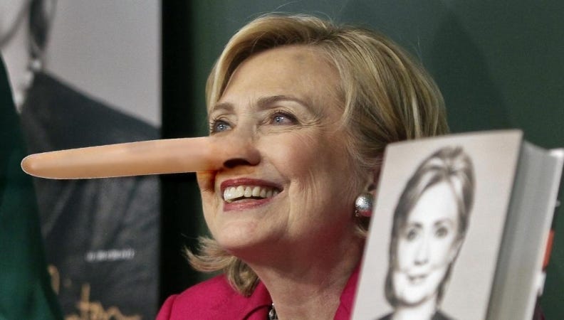 Washington Post Awards Clinton 4 Pinocchios | by Dave Emanuel | Medium