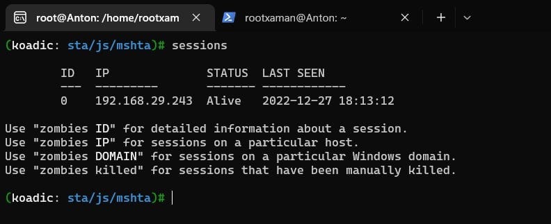 Koadic C3 – COM Command & Control | by Aman_Utkhedkar | Medium