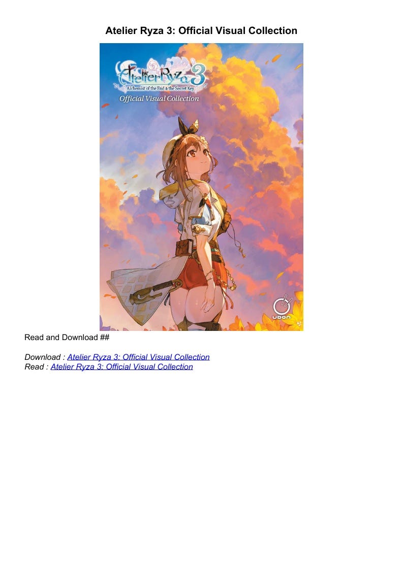 ⚡PDF Atelier Ryza 3: Official Visual Collection - Treuiopasdd Copied - Medium