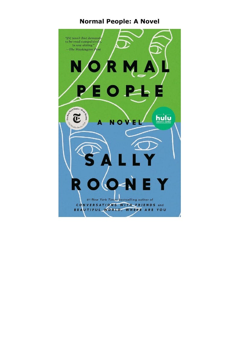 Kindle Normal People: A Novel - Dominiqueericecrane Cut - Medium