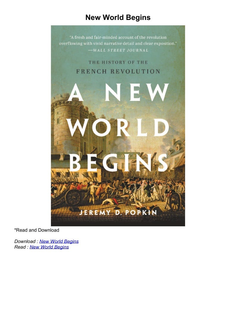 PDF New World Begins. CLICK HERE TO READ BOOK | by Adctyujikopaeaweas ...