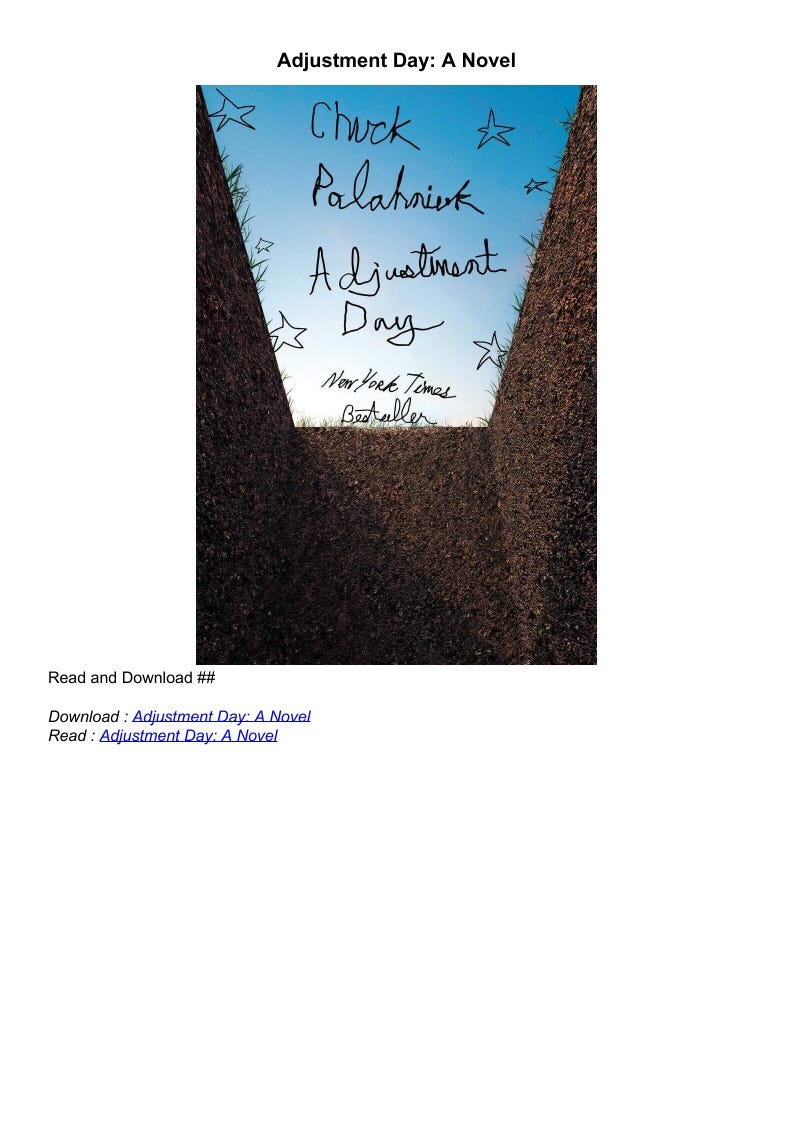 get [PDF] Download Adjustment Day: A Novel - Pinknorah - Medium