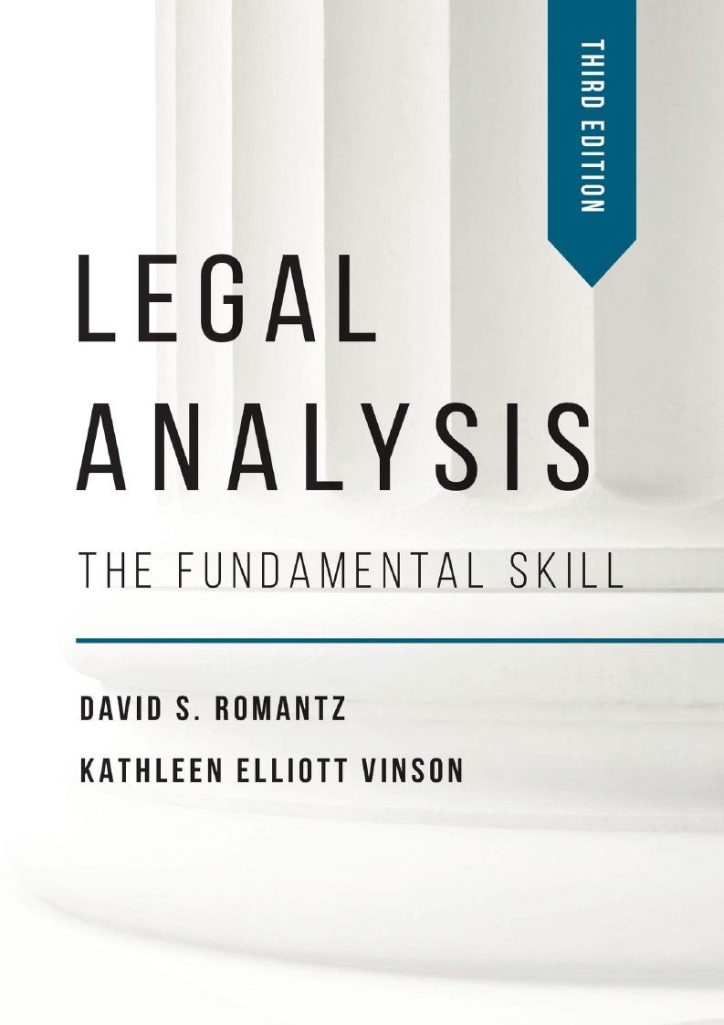 [pdf] legal analysis: the fundamental skill, third edition ...