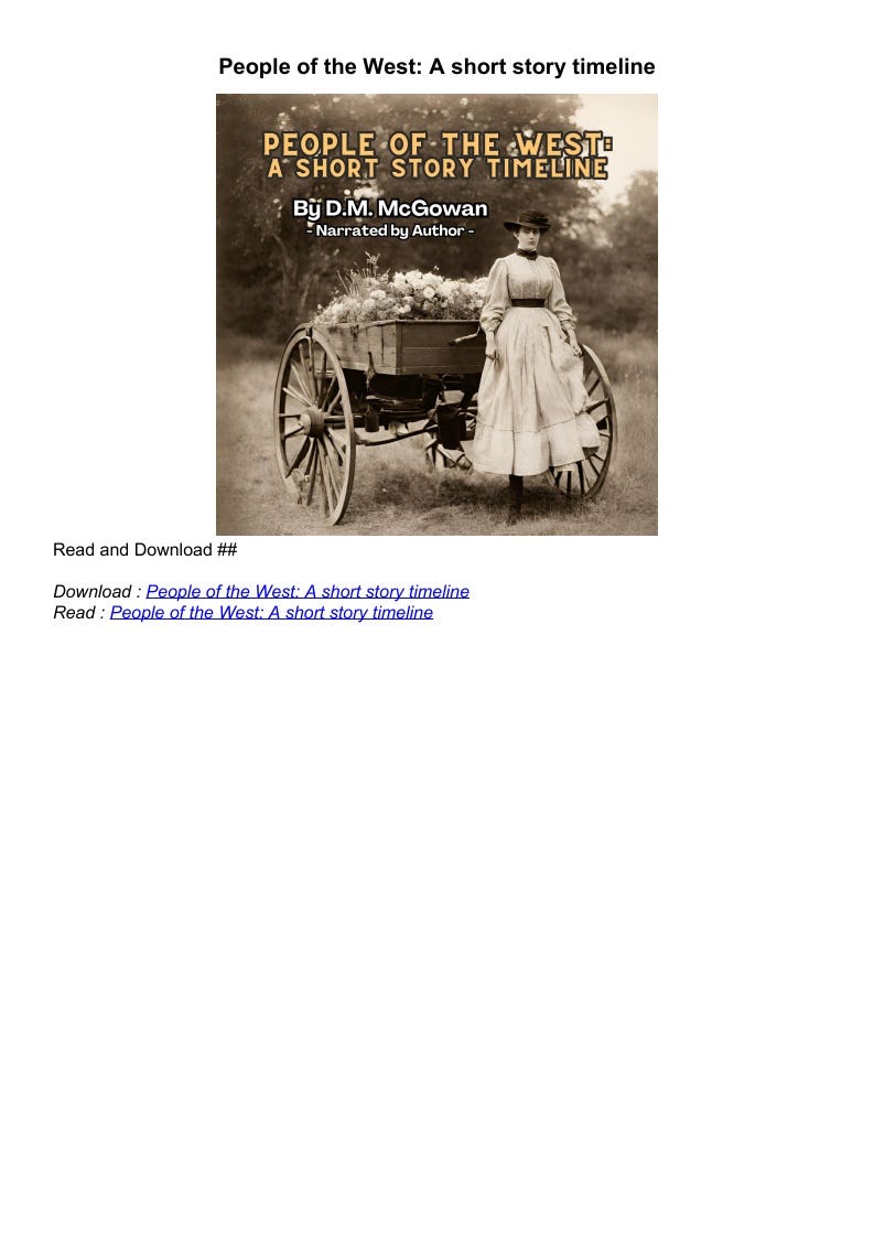 read⚡ People of the West: A short story timeline - Agathacaua - Medium