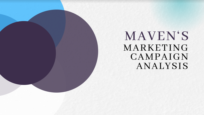 Maven Campaign Analysis. This is an analysis of the Maven… | by ...