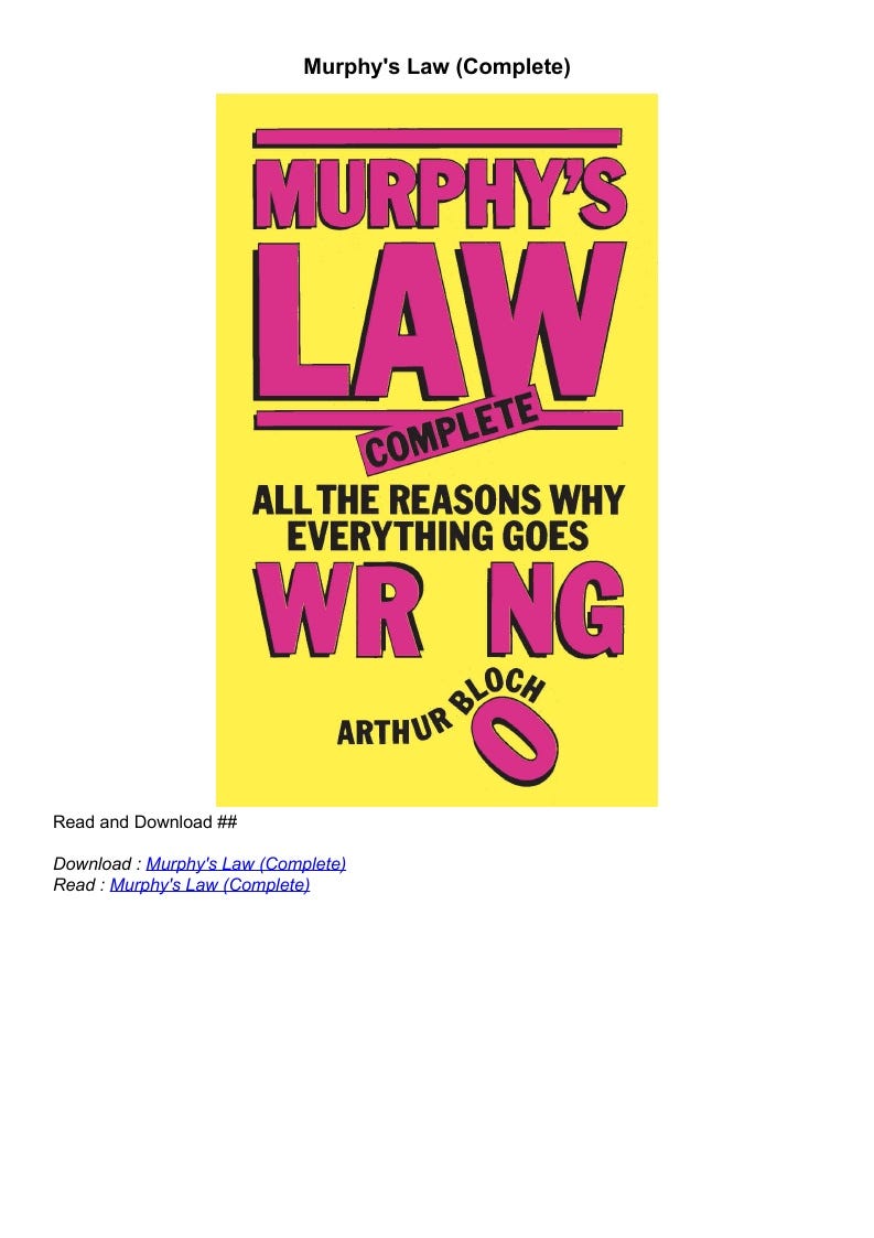 PDF/READ Murphy’s Law (Complete) - Desirable - Medium