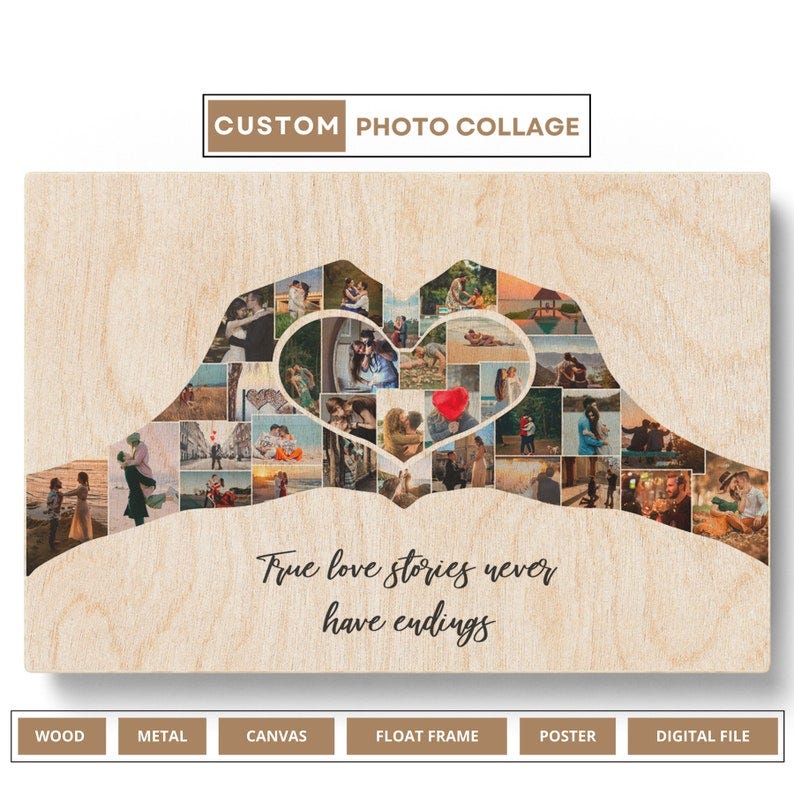 Heartfelt Photo Collages: The Perfect Anniversary Gift for Him and Her ...