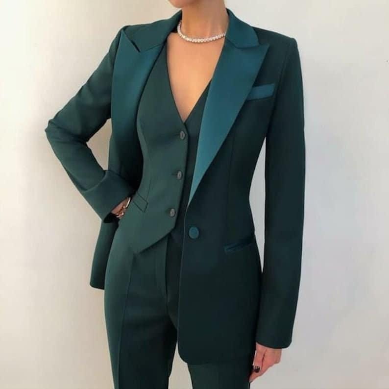 “Elegant 3-Piece Prom Suit Set for Women: Embrace Confidence and Style ...