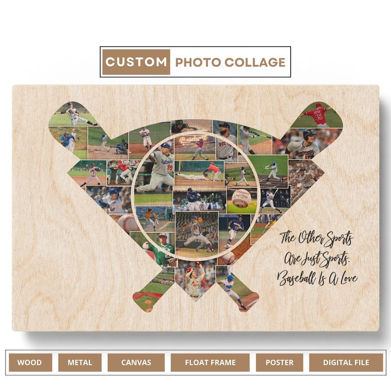 Home Run Gifting: Personalized Baseball Photo Collage Frames | by Aws ...