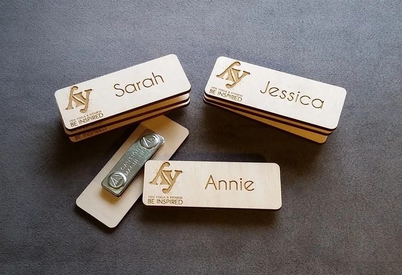 Durable and Stylish: The Best Plastic Name Badges with Magnetic Backing ...
