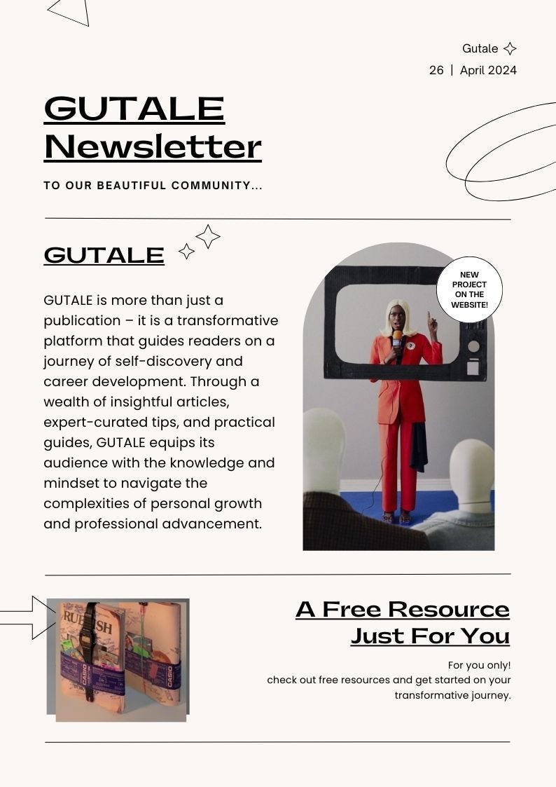 Self-improvement & career development newsletter - Mary☾𖤓 - Medium