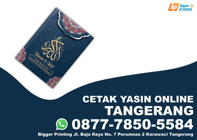 AMANAH, Wa./Call. 0877–7850–5584, Cetak Yasin Online - Tempatbikinbukuyasintangerang - Medium