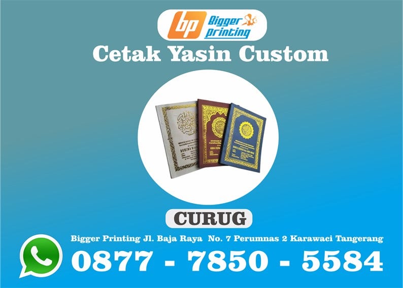 PROMO, Wa./Call. 0877–7850–5584, Cetak Yasin Custom CURUG - Tempatcetakbukuyasintangsel - Medium