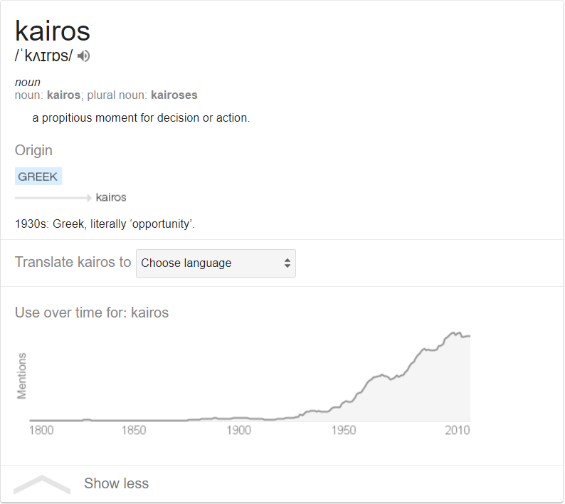 Word 16.07.2017 Kairos | by Daily writer | Medium