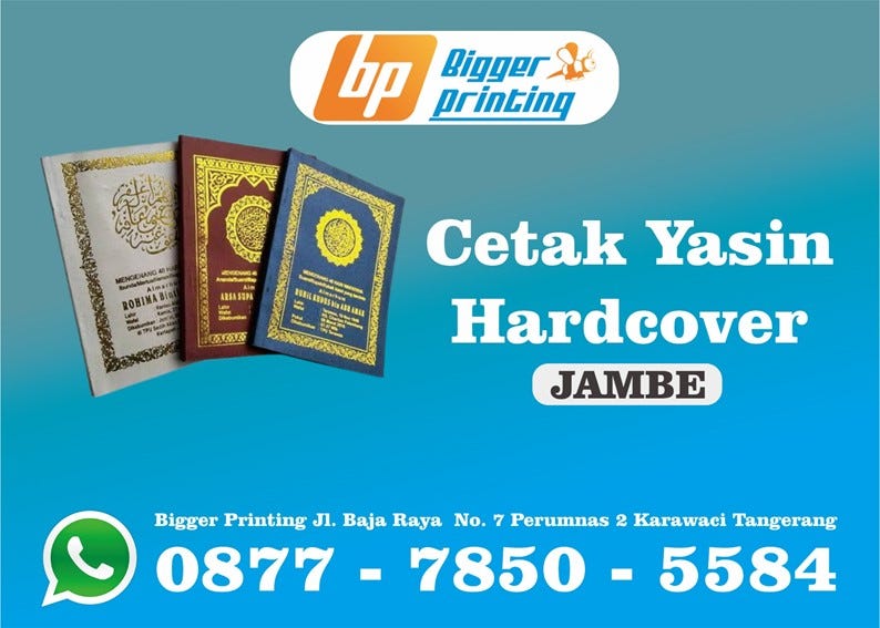 CETAK CEPAT, Wa./Call. 0877–7850–5584, Cetak Yasin Hardcover JAMBE - Tempatcetakbukuyasintangsel ...