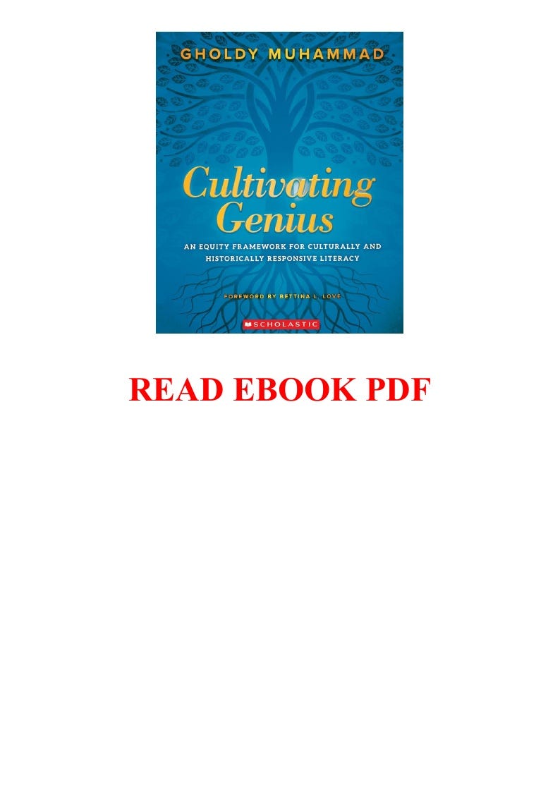 KINDLE Cultivating Genius: An Equity Framework for Culturally and ...