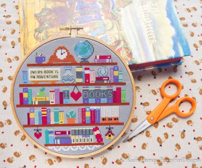 The Evolution of the Book Nerd Cross Stitch. | by Hailey DeMaagd | Medium