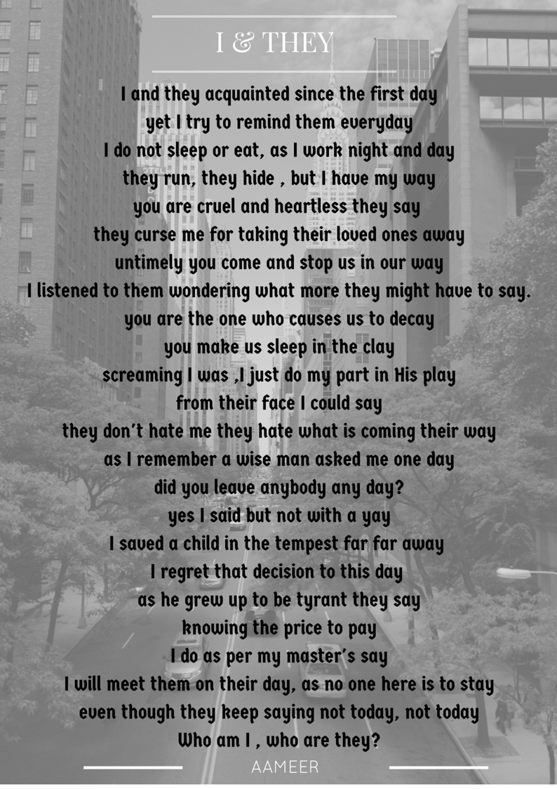 I and They | by Aameer Rafiq Wani | Medium