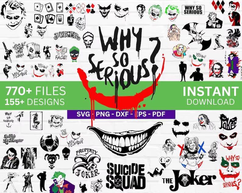 The Joker Face Silhouette
