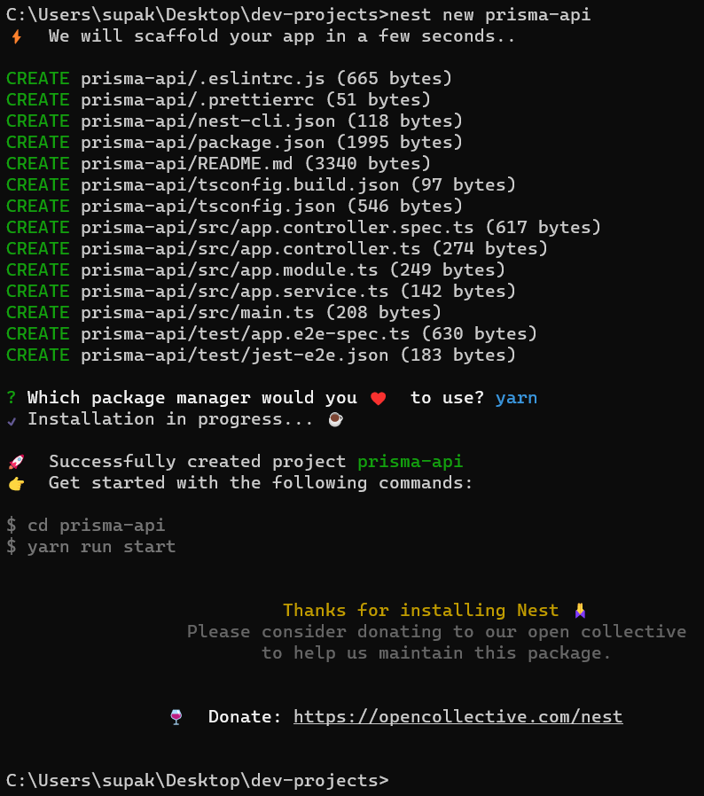 REST API ด้วย Nest.js และ Prisma. คู่มือพาทำตั้งแต่ติดตั้งโปรเจคจนยิงทดสอบ… | by supakjack | Medium