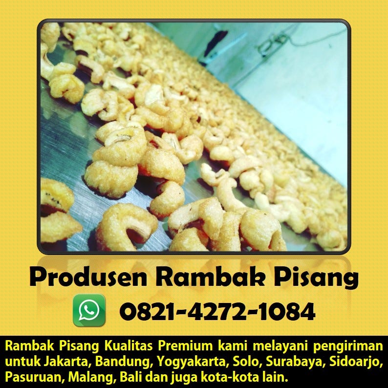 HP/WA 0821–4272–1084, Produsen Keripik Rambak Pisang Surabaya | by Produsen Rambak Pisang ...