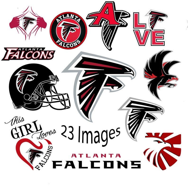 Atlanta Falcons svg png bundle images nfl logo cricut football cut ...