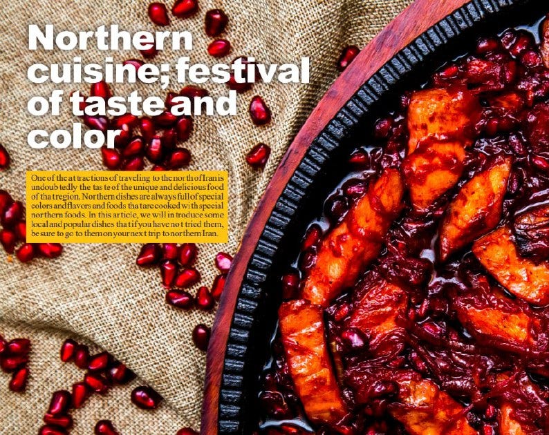 Northern cuisine; a festival of taste and color | by Zahra Mohajeri ...