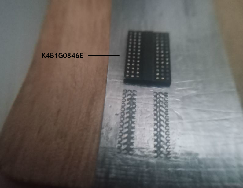 0.80mm pitch etch #SEC-007-HCF8 #K4B1G0846E #GSLM26PZL Schematic: https ...
