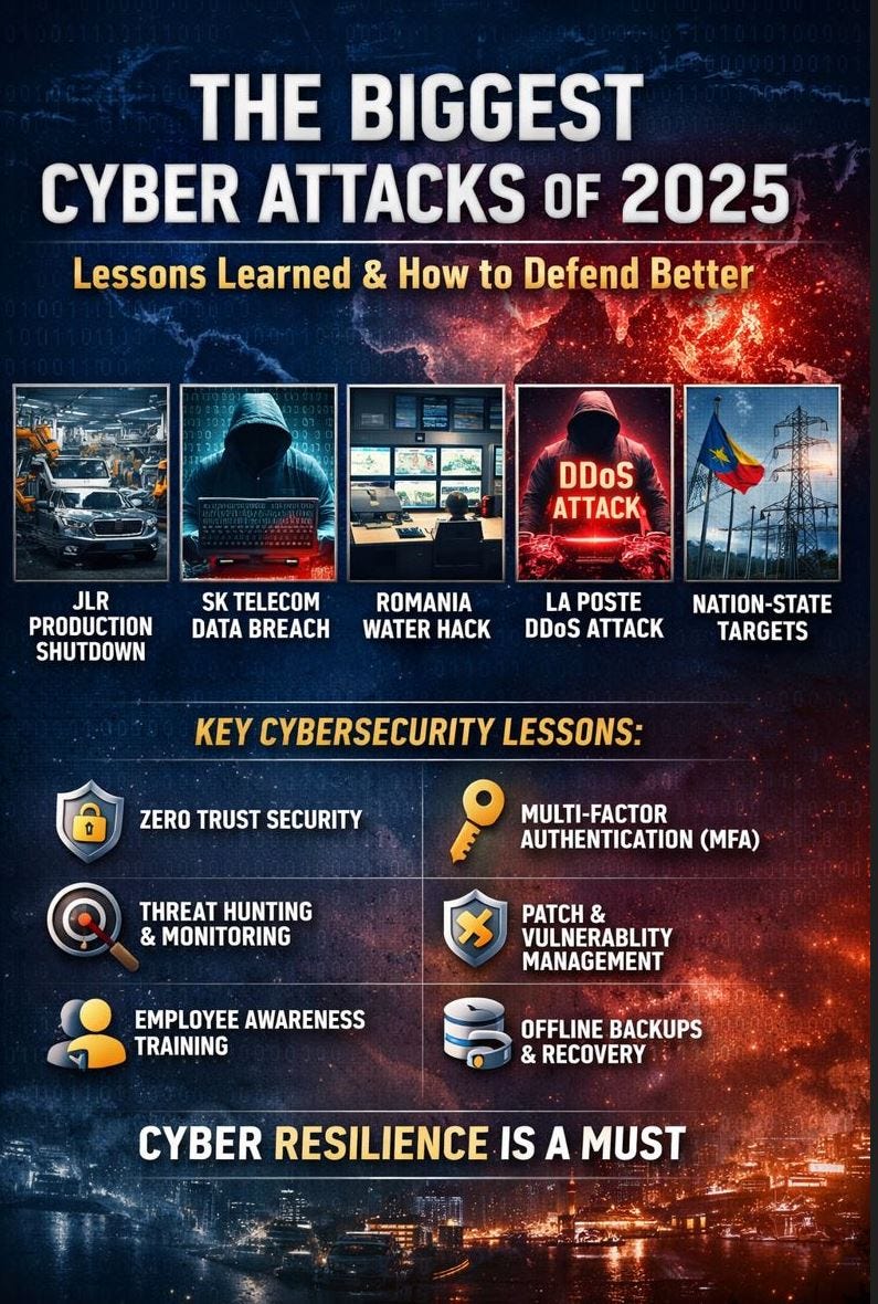 💥 The Biggest Cybersecurity Attacks of 2025. What We Learned — and How ...