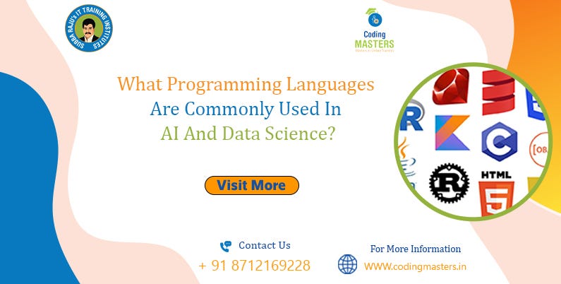What programming languages are commonly used in AI and data science ...
