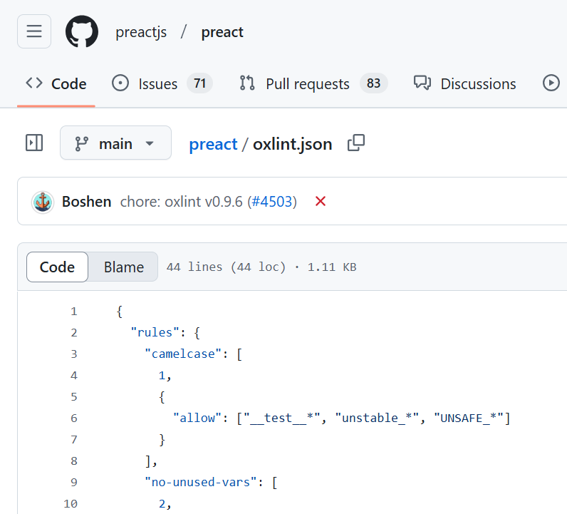 oxlint.json in Preact source code. | by Ramu Narasinga | Mar, 2025 | Medium
