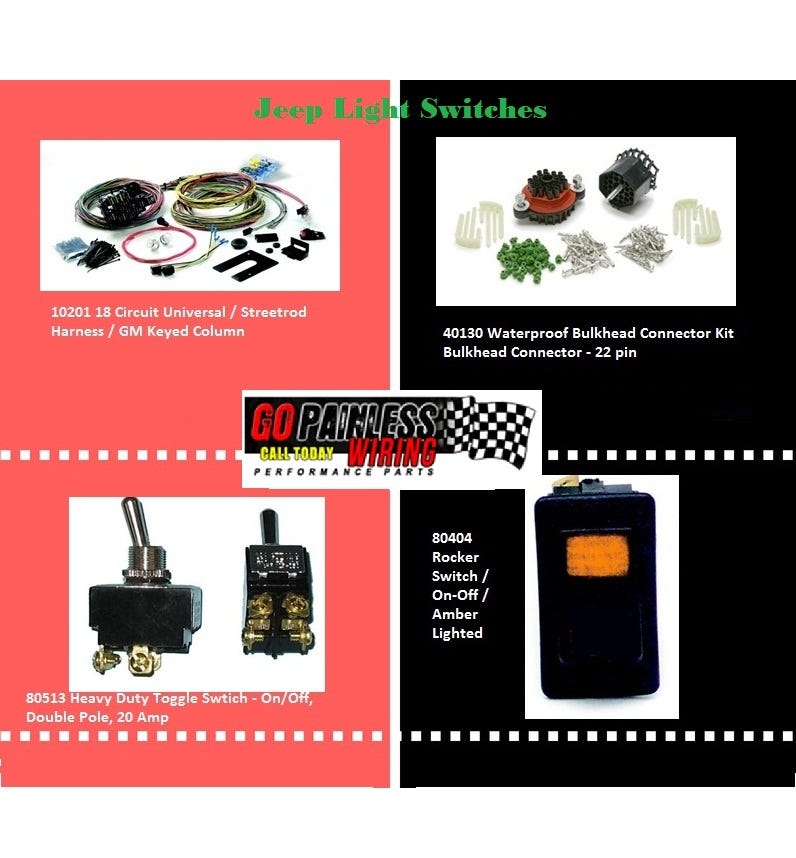 Top Brand Jeep Light Switches on Sale | by Go Painless Wiring | Medium