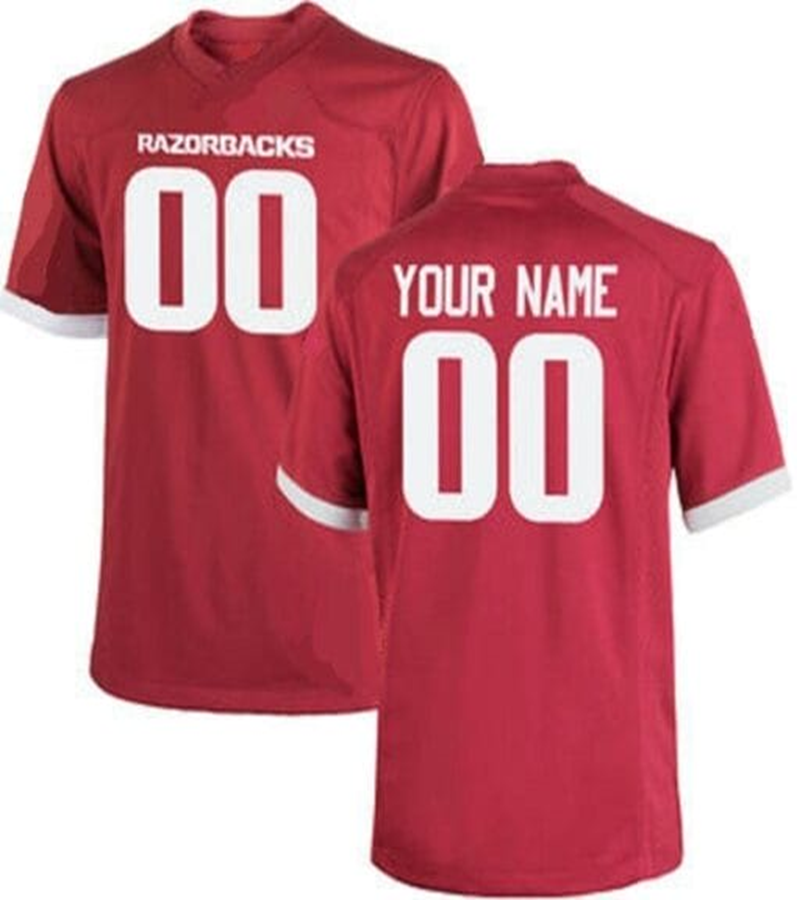 Arkansas Razorbacks Custom Name and Number Football Jersey Style 2 | by ...