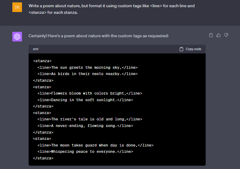 Prompts Masterclass: Output Formatting — Custom output #6 | by Isaac ...