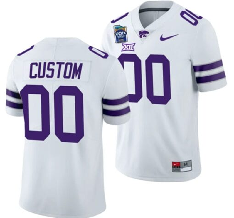 Custom Kansas State Wildcats Jersey Name and Number 2023 Pop-Tarts Bowl ...
