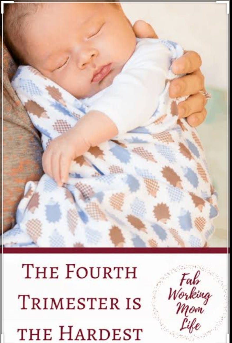 The 4th trimester and beyond.. Photo credit: fabworkingmomlife.com | by ...