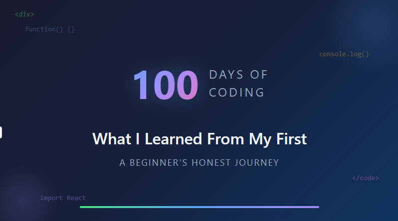What I Learned From My First 100 Days of Coding | by Ahmed Fouad Kadhim ...
