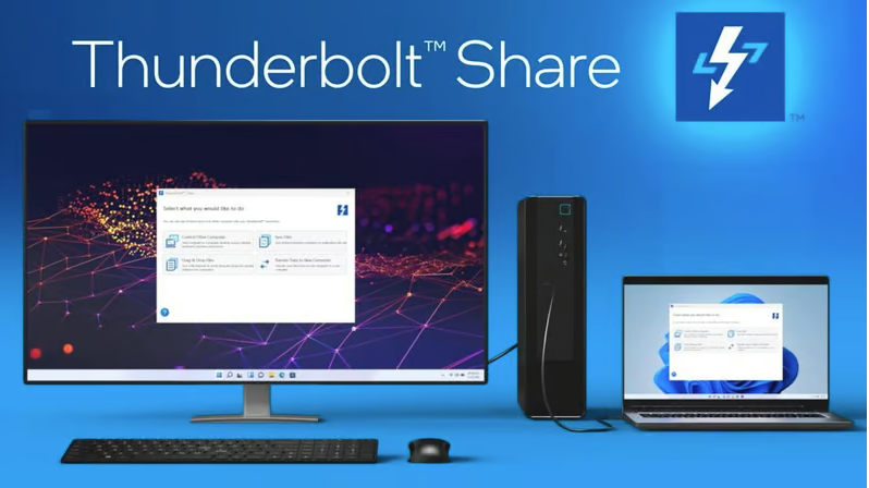Intel reveals Thunderbolt Share. The new way to share monitors and data ...