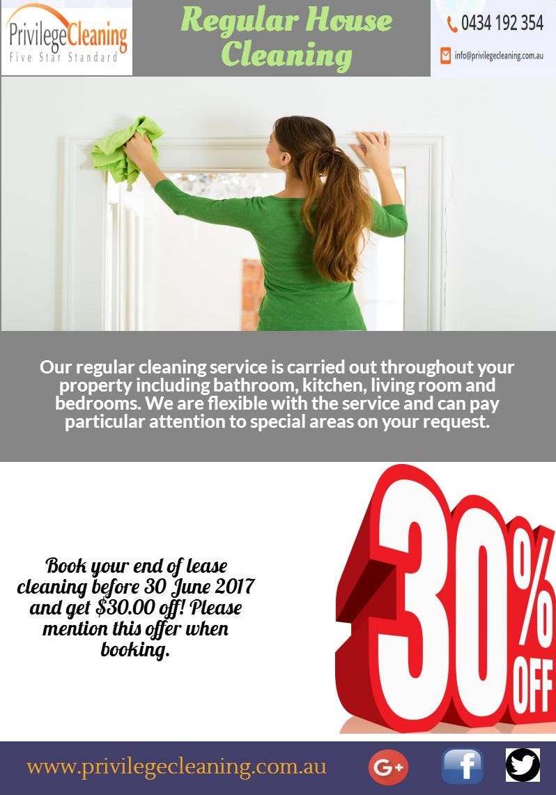 Regular House Cleaning. Our regular cleaning service is carried… | by ...