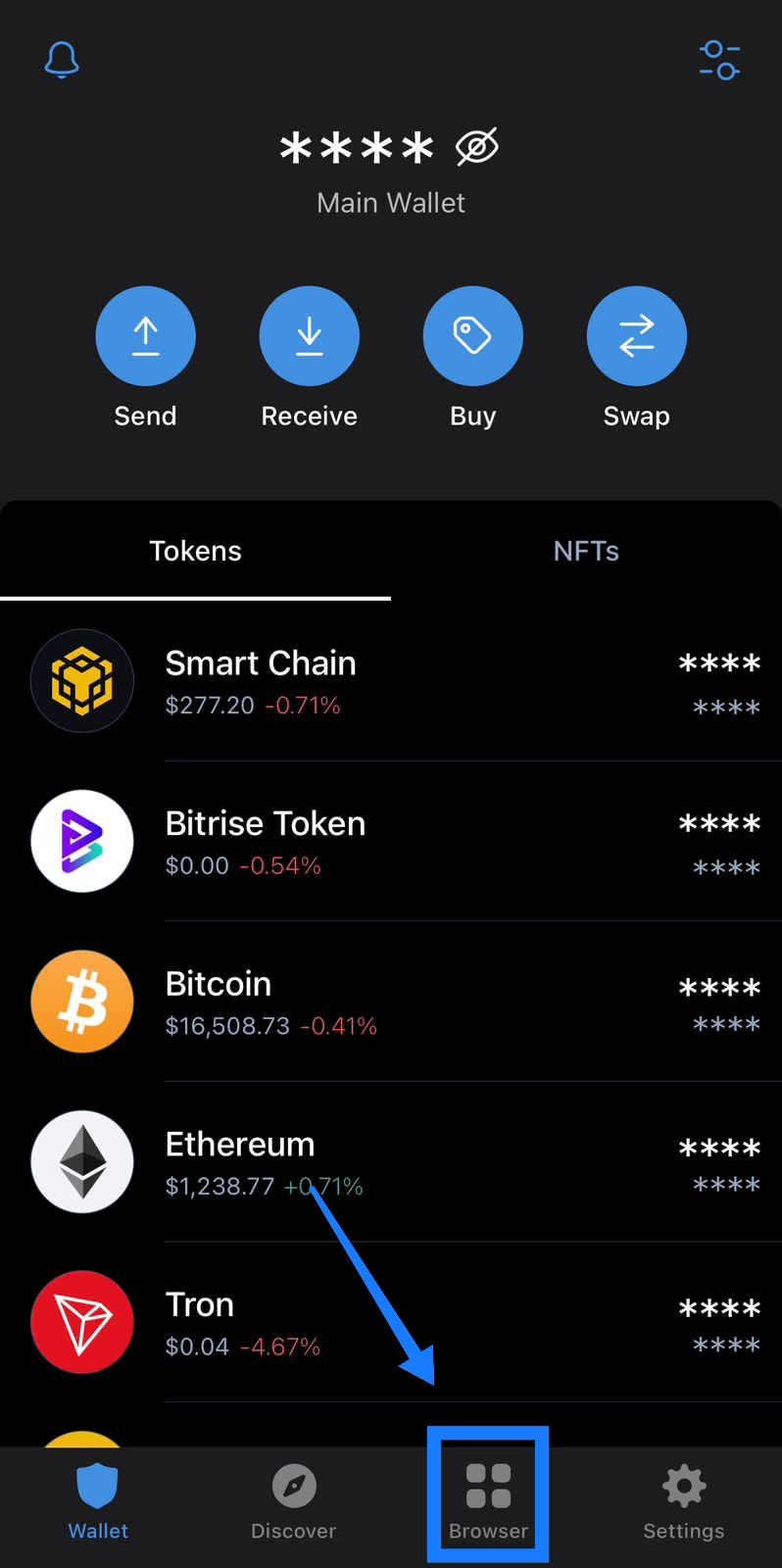 How to solve issue connecting to staking page using Trustwallet. ( IOS version ) - BRISE Guide ...