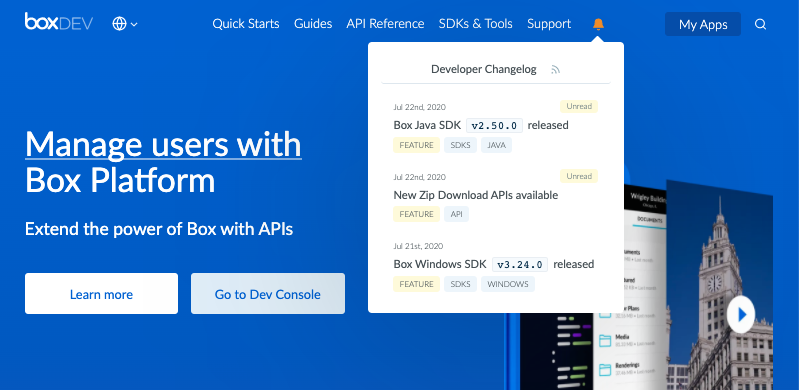 Announcing the new Box Platform changelog | Box Developer Blog
