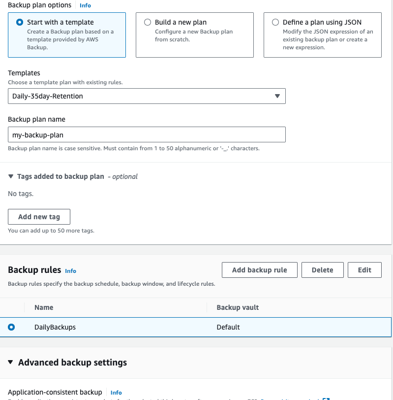 Automating RDS Backups With The AWS Backup Service | by Shomarri Romell Diaz | Medium