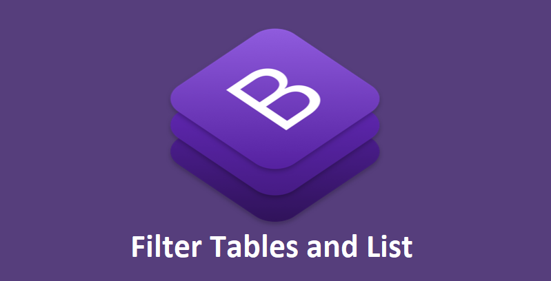 Filter Table And List Easily Using Bootstrap 4 By Yaksh Bhesaniya