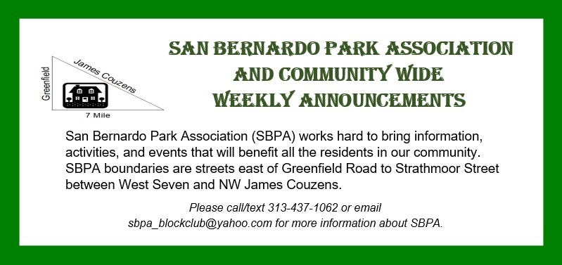 Weekly SBPA & Community Wide Announcements — July 2023 | by San ...