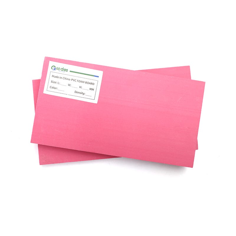 Lightweight Pink color PVC foam board sheet roll 4'x8' size - goodeepvc ...