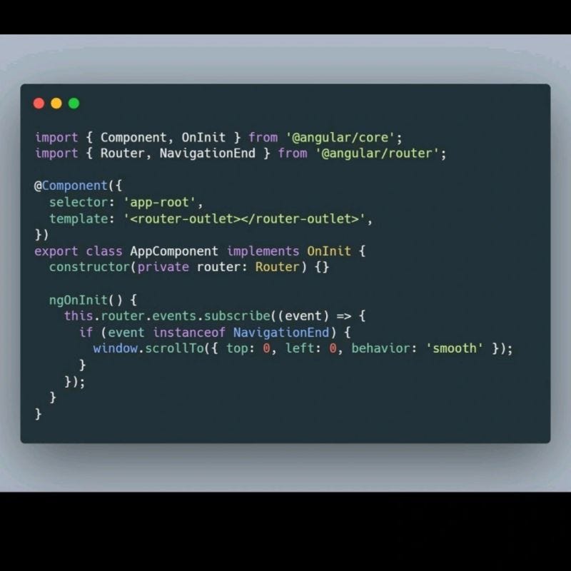 Best Scrolling On Each Component Load In Angular Mahmadmustafa M Kaladagi Medium